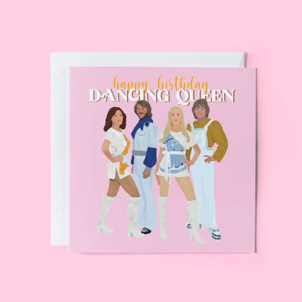 Dancing Queen Inspired Birthday Card – JG Illustrations